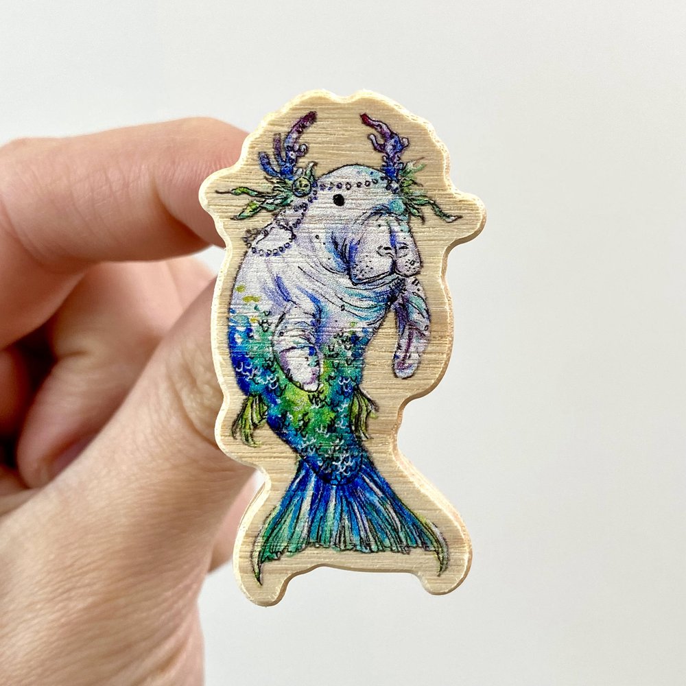 Manatee Pin Aquabun
